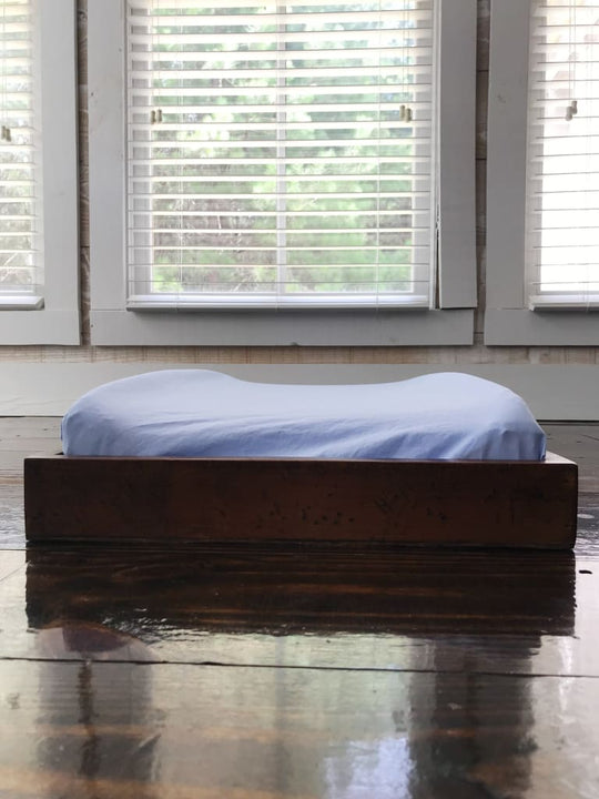 Baby Blue Changing Pad Cover | High Cotton Textile