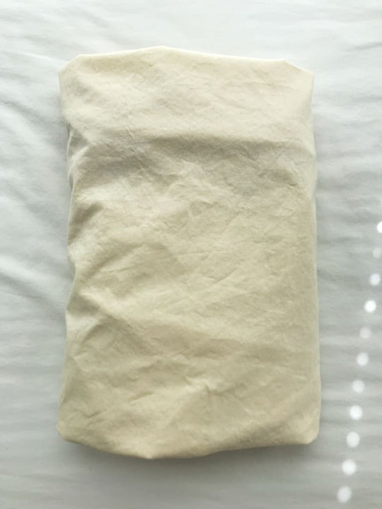 Fig Tree Cream Fitted Crib Sheet | High Cotton Textile